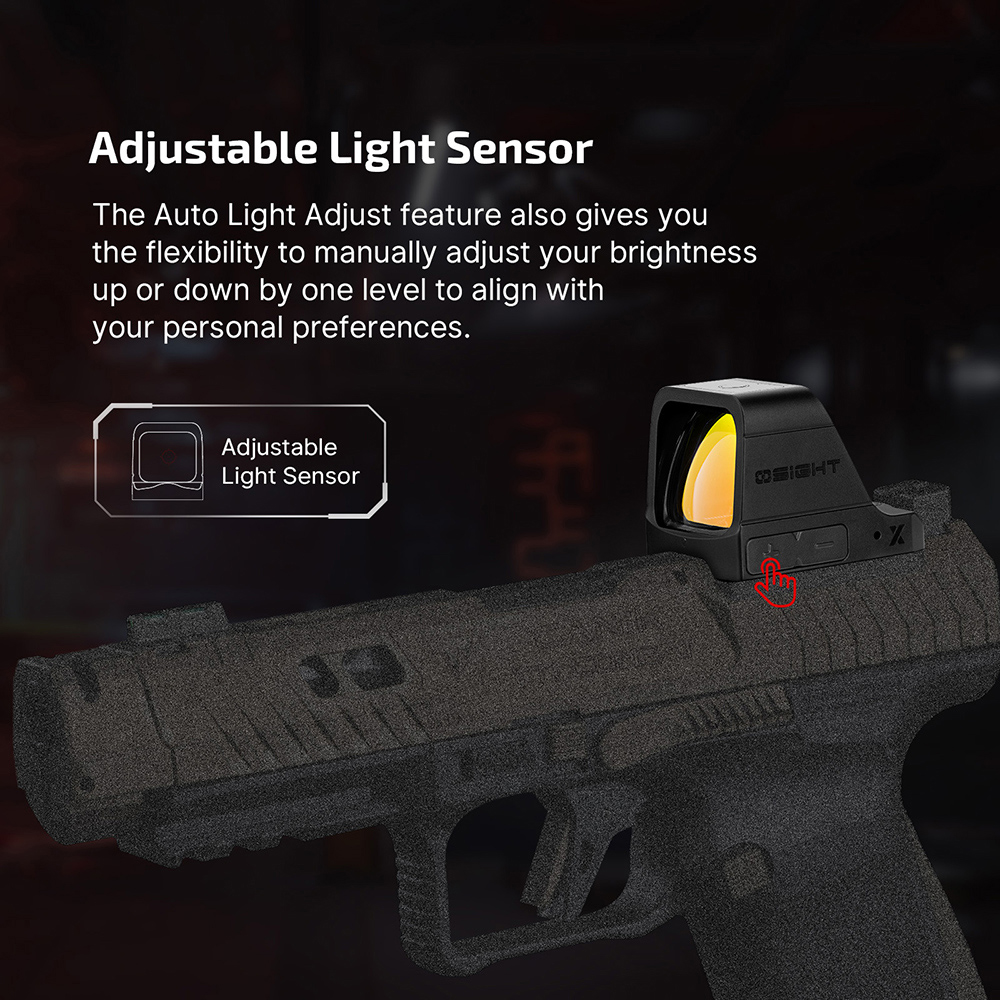 Olight Osight X Rechargeable Optic, Red Reticle, 3 MOA Dot and 32 MOA ...