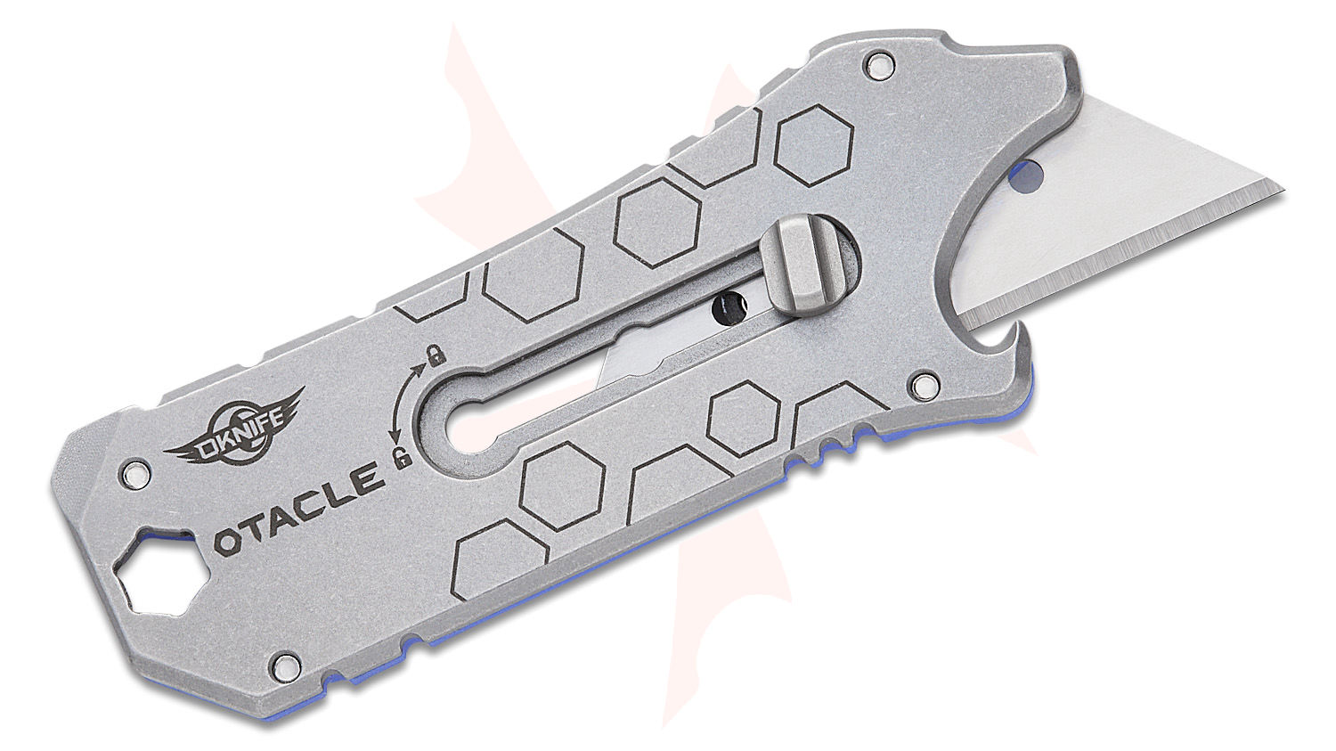 Olight Oknife Otacle Utility Knife 3.38" Closed, SK2 Blade, Blue G10 ...