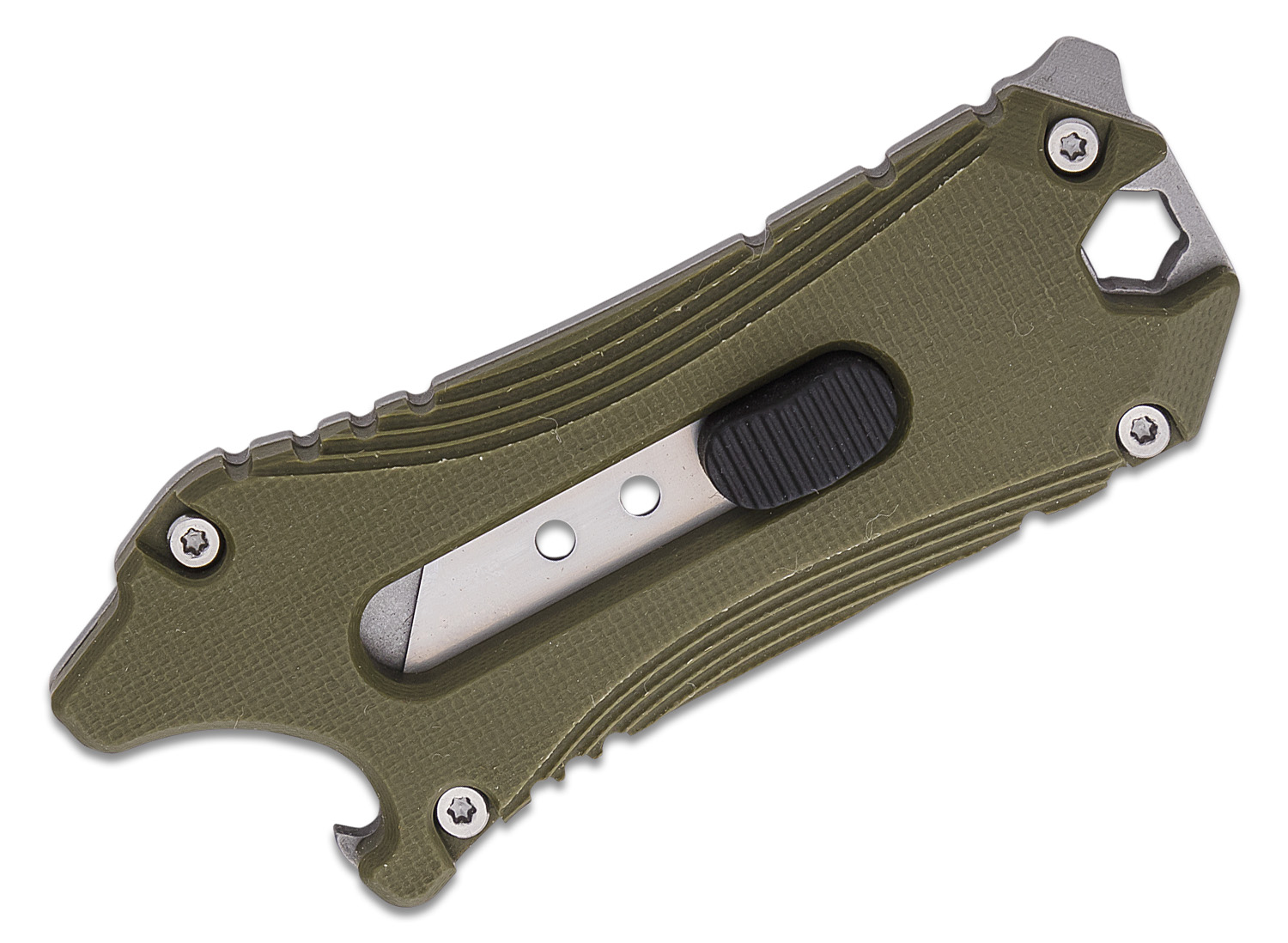 Olight Oknife Otacle Utility Knife 3.38" Closed, SK2 Blade, Olive Green ...