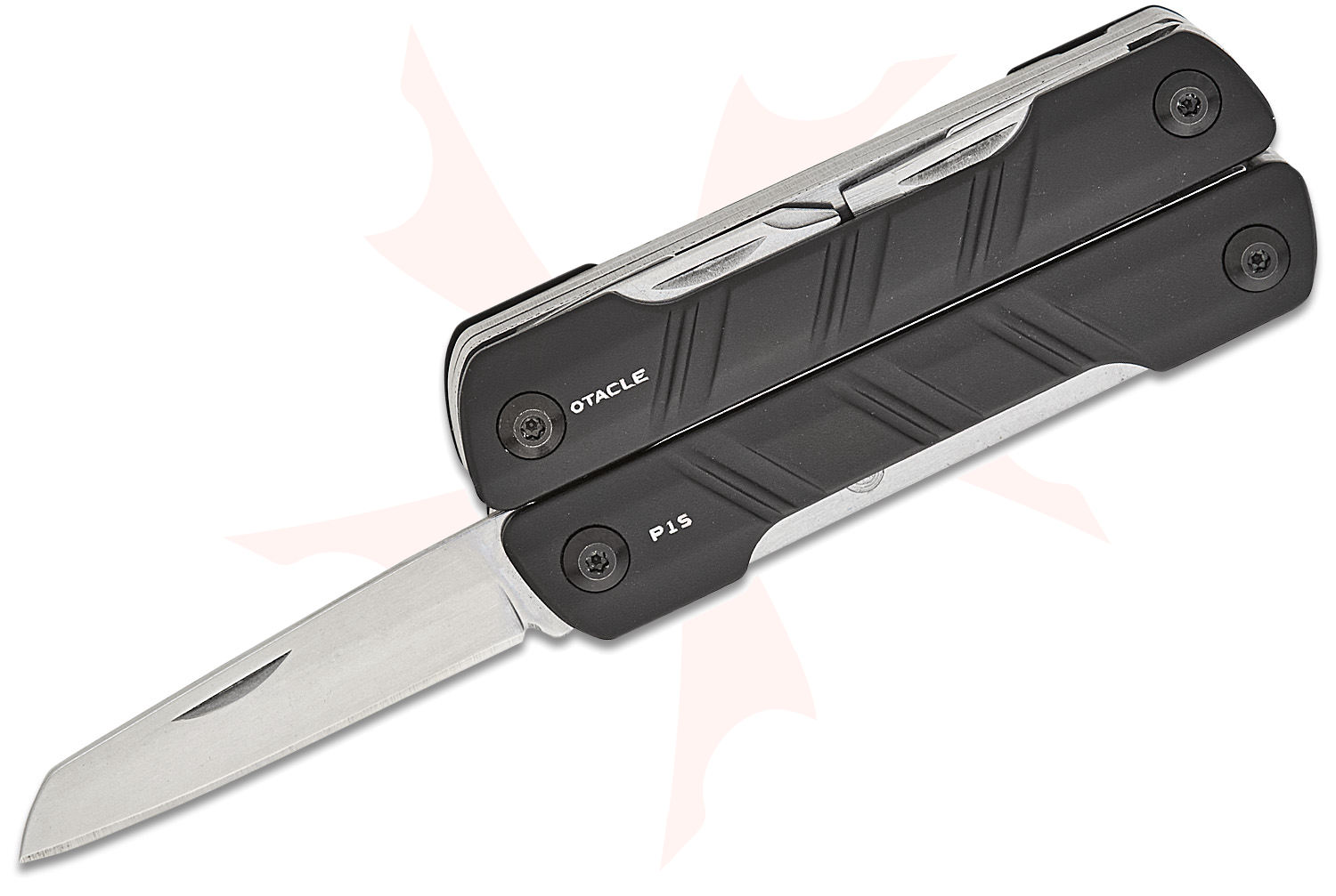 Oknife Otacle P1S 9-Function Multi-Tool Scissors 2.65" Closed, Black ...