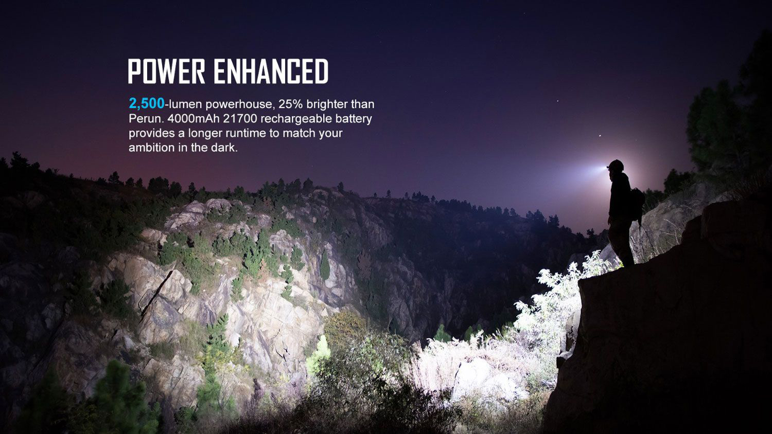 Olight Perun 2 Blue Right-Angle Rechargeable LED Flashlight with ...