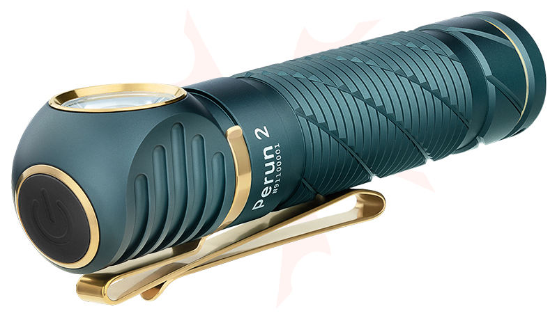 Olight Perun 2 Dream Blue Right-Angle Rechargeable LED Flashlight with ...