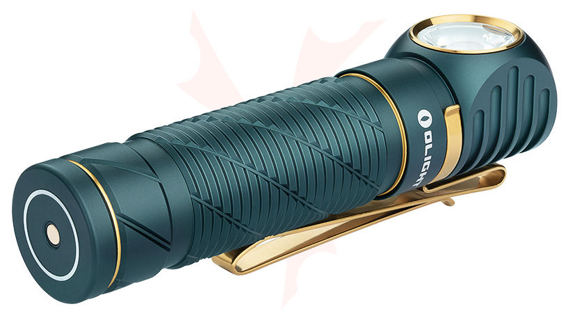 Olight Perun 2 Dream Blue Right-Angle Rechargeable LED Flashlight with ...