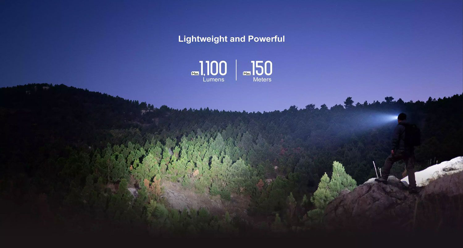 Olight Perun 2 Mini Blue Right-Angle Rechargeable Cool White LED ...