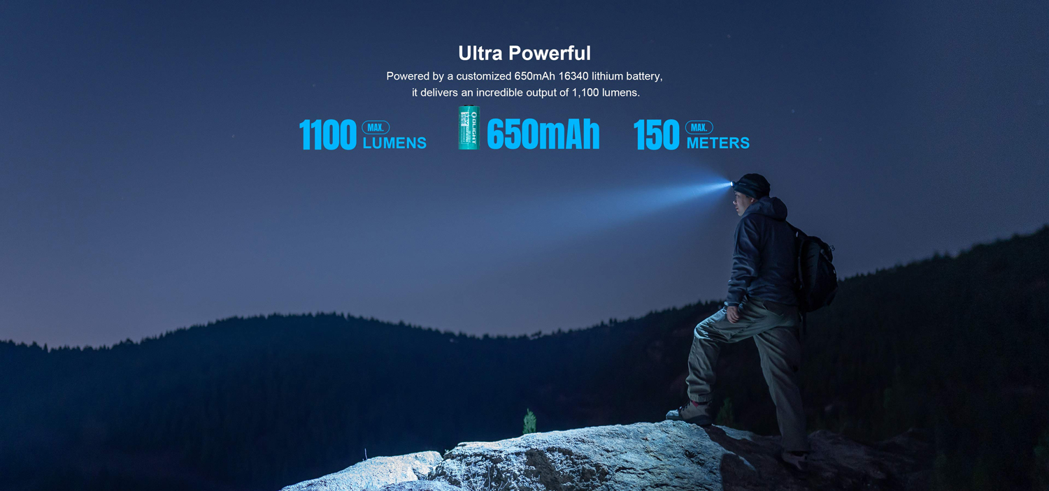 Olight Perun 2 Mini OD Green Right-Angle Rechargeable LED Flashlight ...