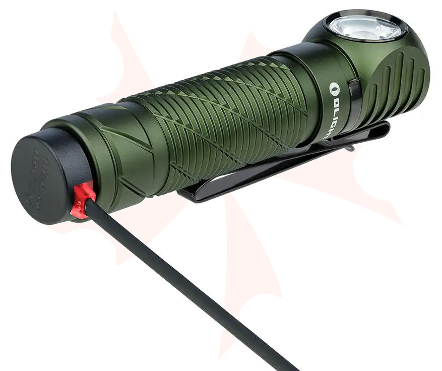 Olight Perun 2 OD Green Right-Angle Rechargeable LED Flashlight with ...