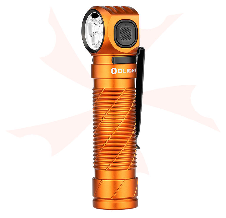 Olight Perun 3 Orange Right-Angle Rechargeable LED Flashlight with ...
