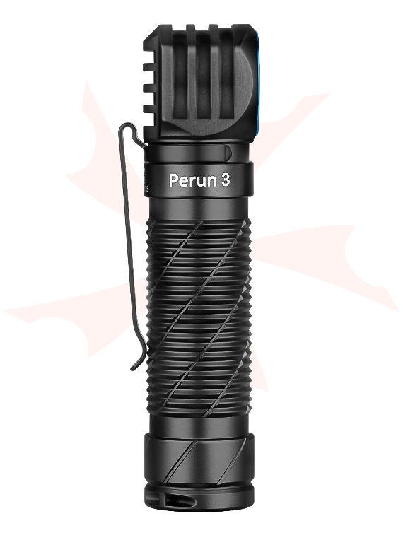 Olight Perun 3 Black Right-Angle Rechargeable LED Flashlight with ...