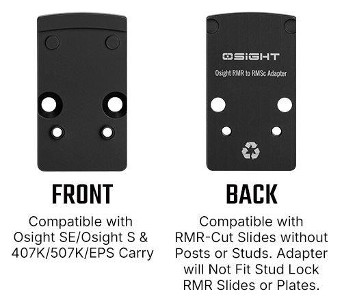 Olight RMR to RMSc Adapter Plate for OSight - KnifeCenter - OSIGHT-RMR-RMSC