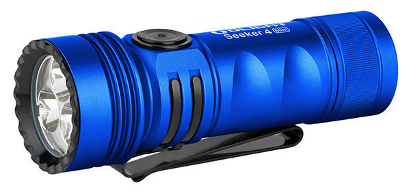 Olight Seeker 4 Mini Rechargeable Cool White LED Flashlight with UV ...