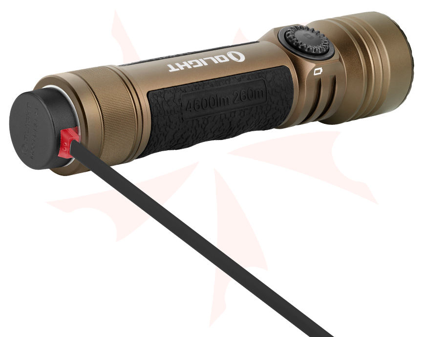 Olight Seeker 4 Pro Rechargeable Cool White LED Flashlight, Desert Tan ...