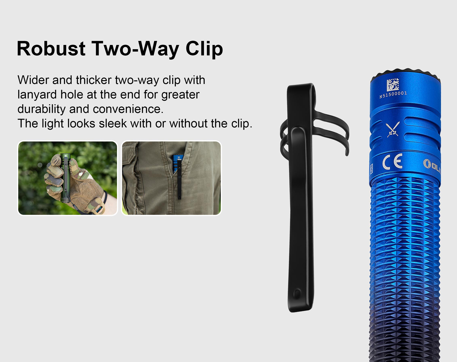 Olight Warrior Mini 3 Rechargeable LED Tactical Flashlight, Black, 1750 ...