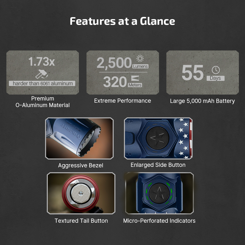 Olight Warrior Ultra Lightweight Tactical Rechargeable LED Flashlight ...