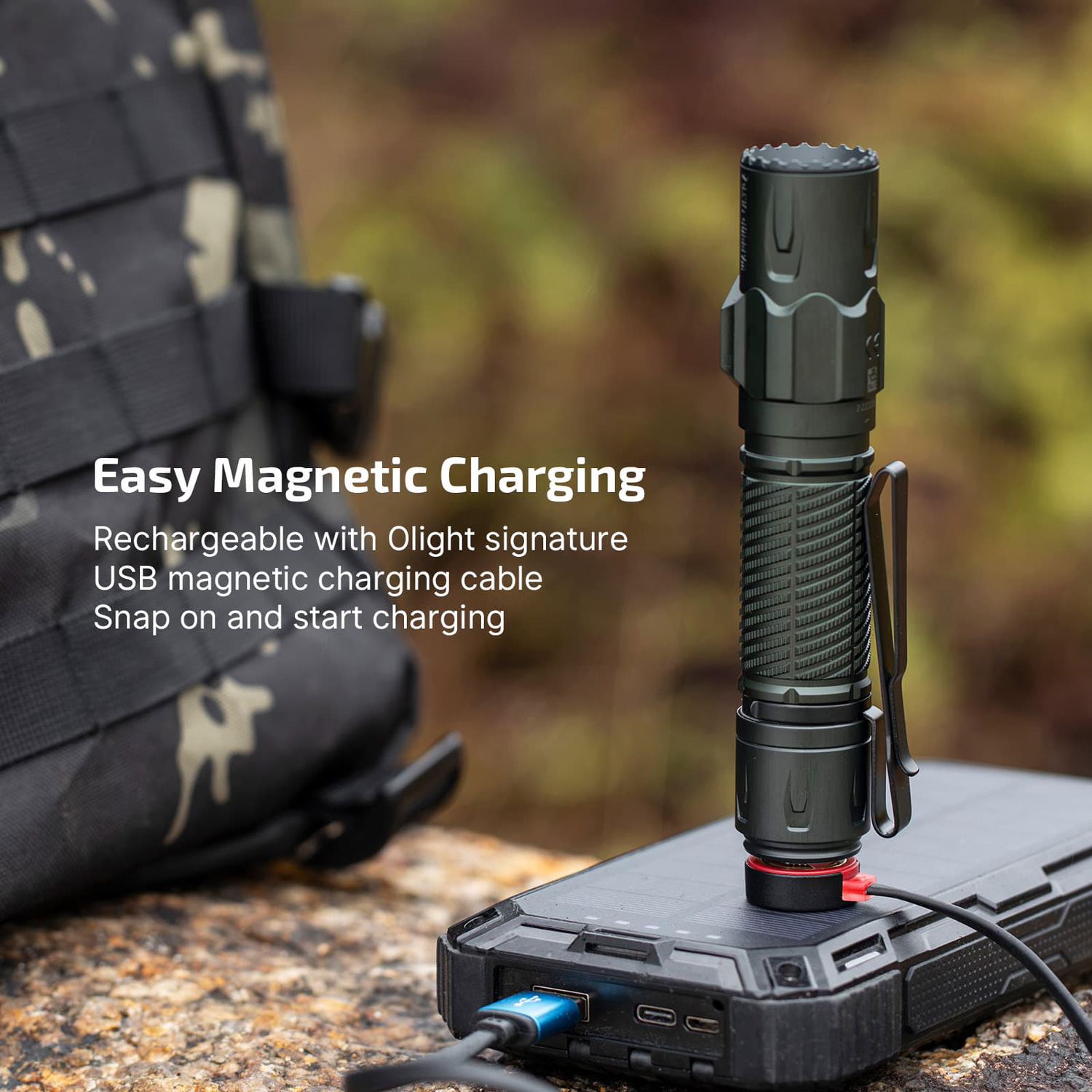Olight Warrior Ultra Lightweight Tactical Rechargeable LED Flashlight ...