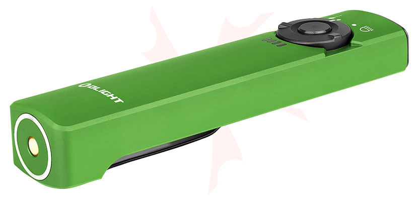 Olight Arkfeld Rechargeable Neutral White LED Flat Flashlight, Lime ...