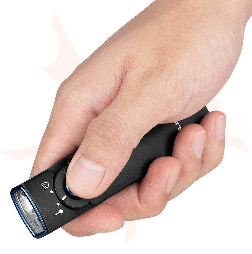 Olight Arkfeld Rechargeable Cool White LED Flat Flashlight, Black, 1000 ...