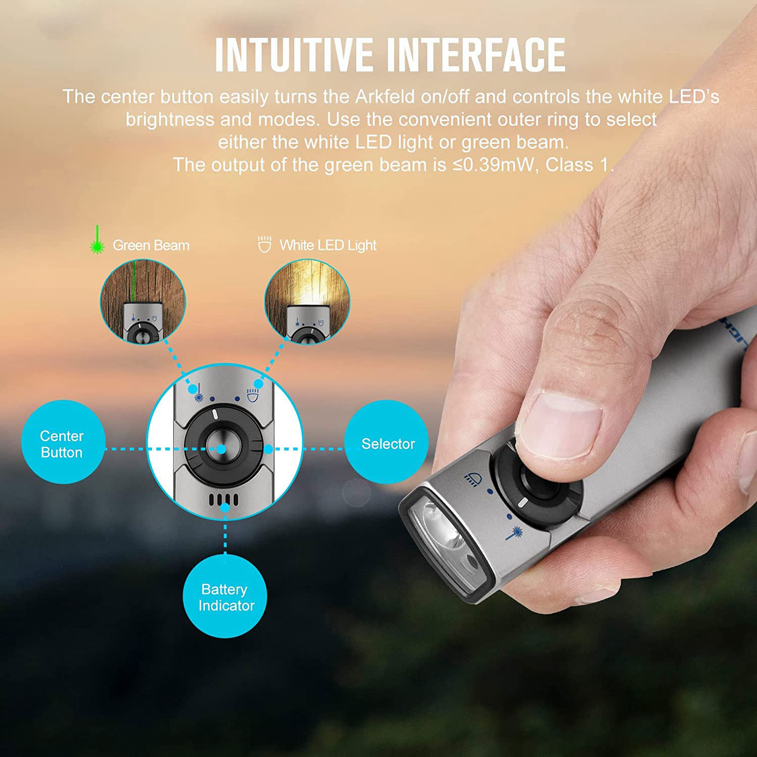 Olight Limited Edition Winter 3 Titanium Arkfeld Rechargeable LED Flat ...