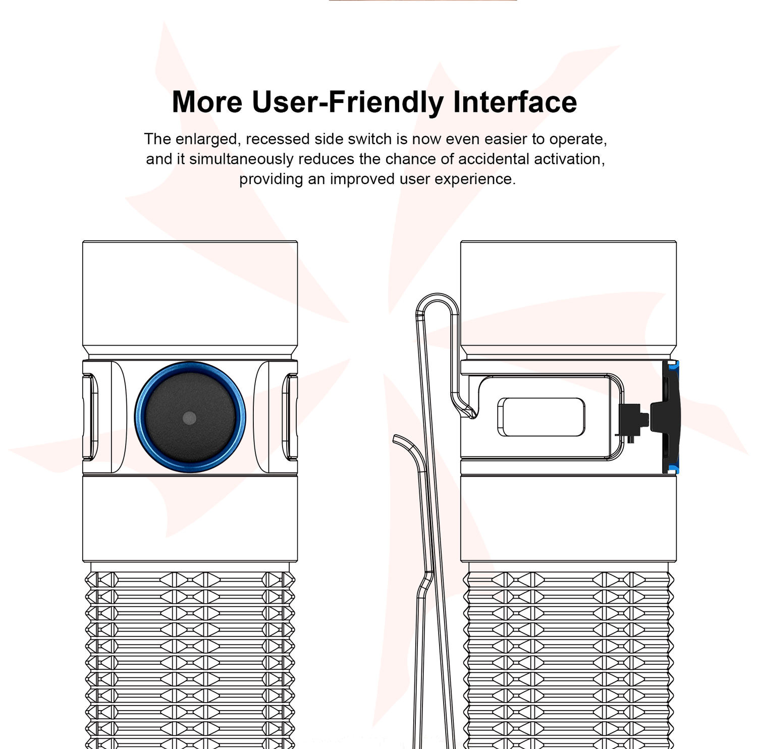 Olight Baton 3 Pro Max Rechargeable Warm White LED Flashlight, Black ...