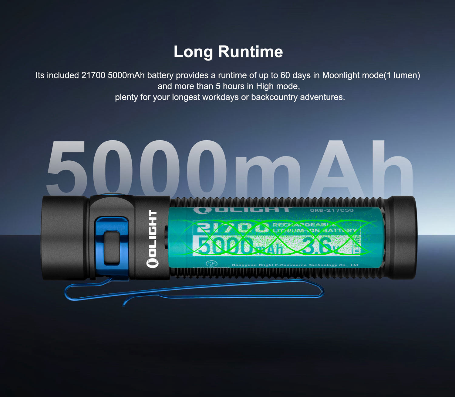 Olight Baton 3 Pro Max Rechargeable Cool White LED Flashlight, OD Green ...