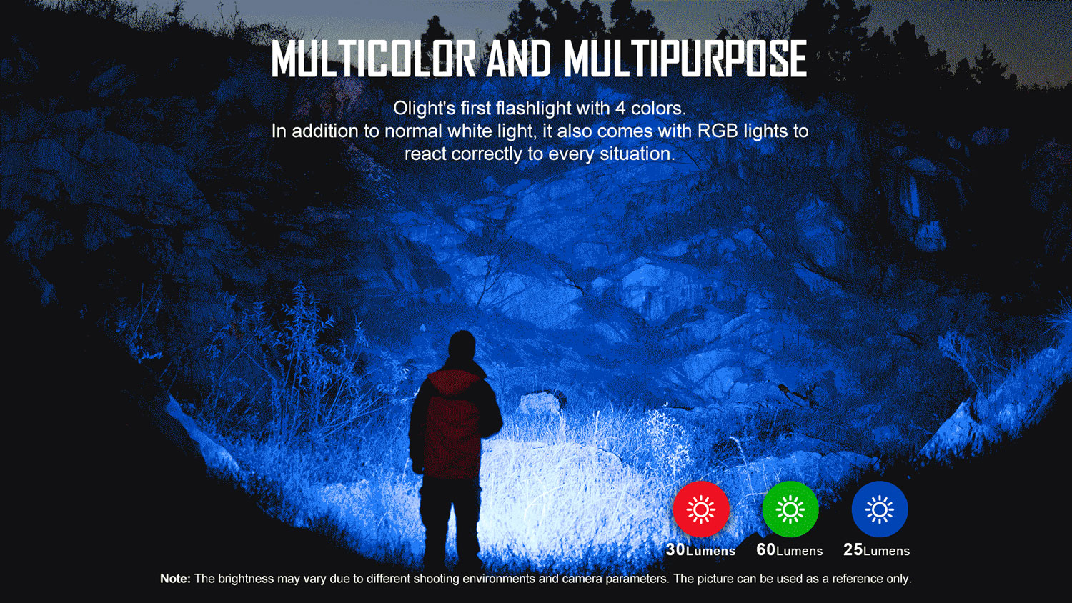 Olight Freyr Tactical RGB LED Flashlight, Black, 1750 Max Lumens (1 x ...