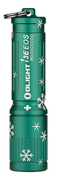 Olight i3E EOS Snowflake Green Keychain LED Flashlight, 90 Max Lumens ...