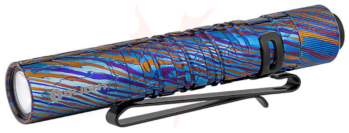 Olight Limited Edition i3T EOS Slim LED Flashlight, Titanium Damascus ...