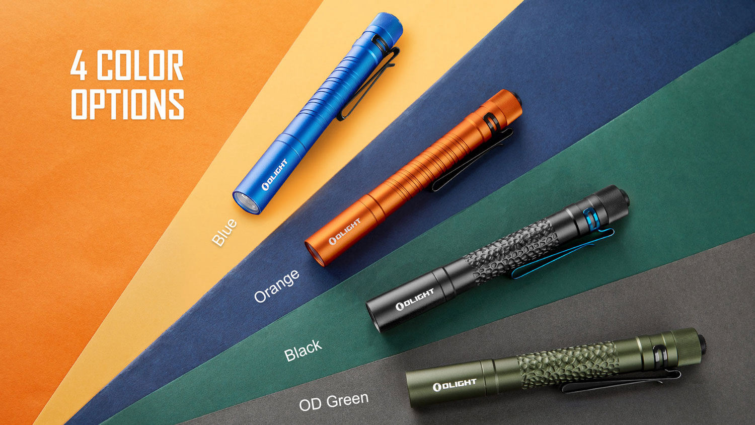 Olight i5T Plus Pebble Cool White EDC LED Flashlight, Orange, 550 Max ...