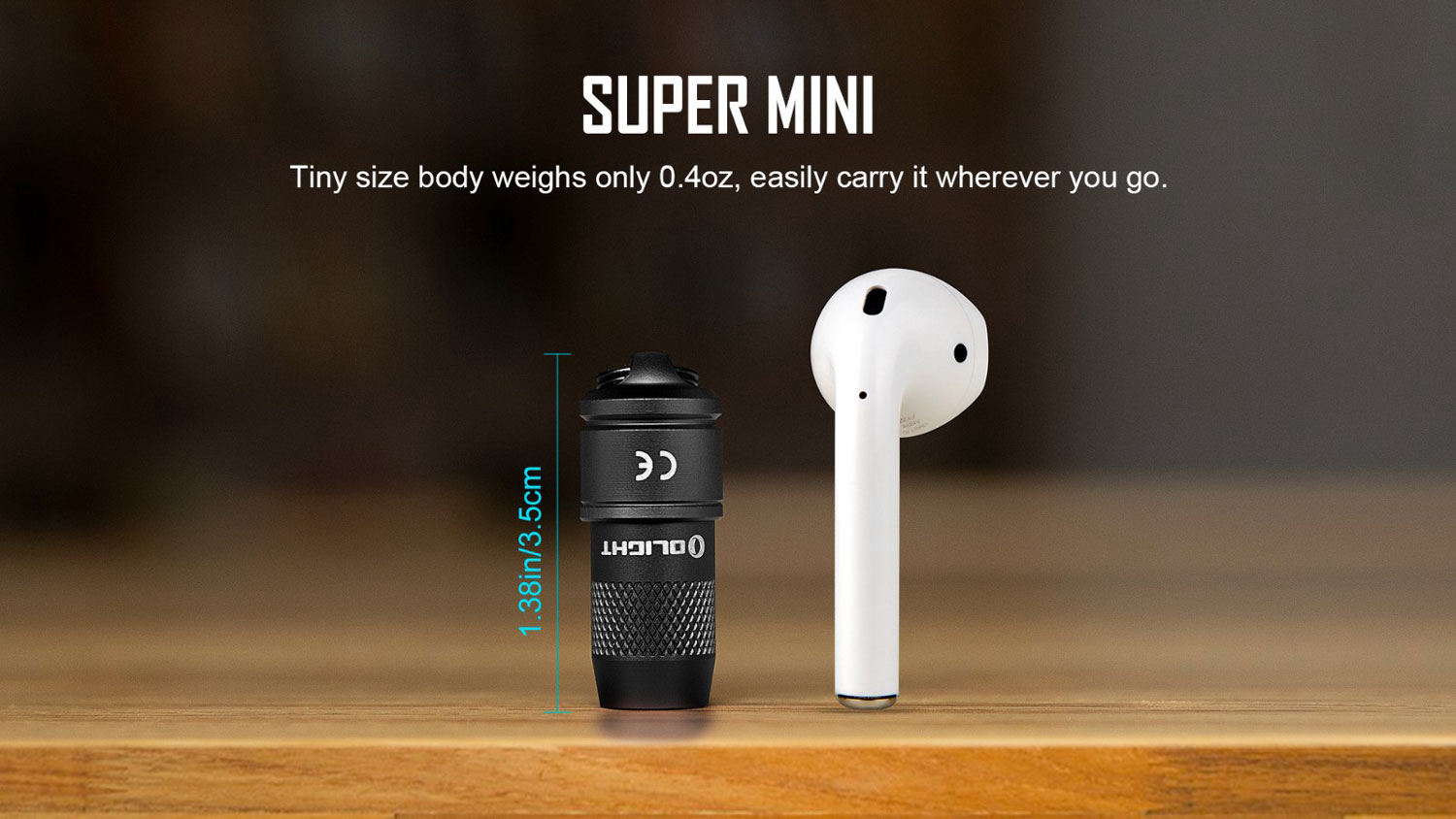 Olight iMini Keychain LED Flashlight, Black, 10 Max Lumens ...