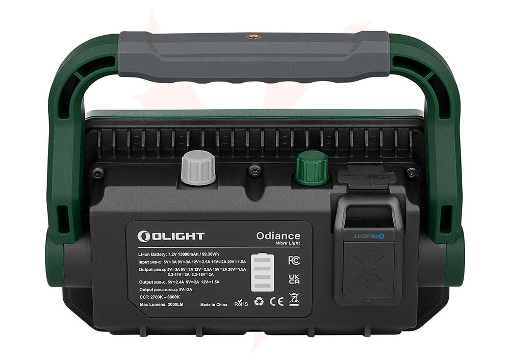 Olight Odiance Portable COB Work Light, OD Green, 3,000 Max Lumens ...