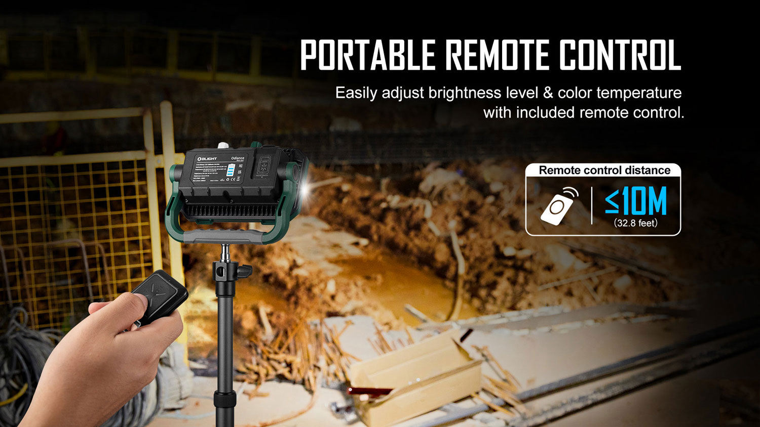 Olight Odiance Portable COB Work Light, OD Green, 3,000 Max Lumens ...