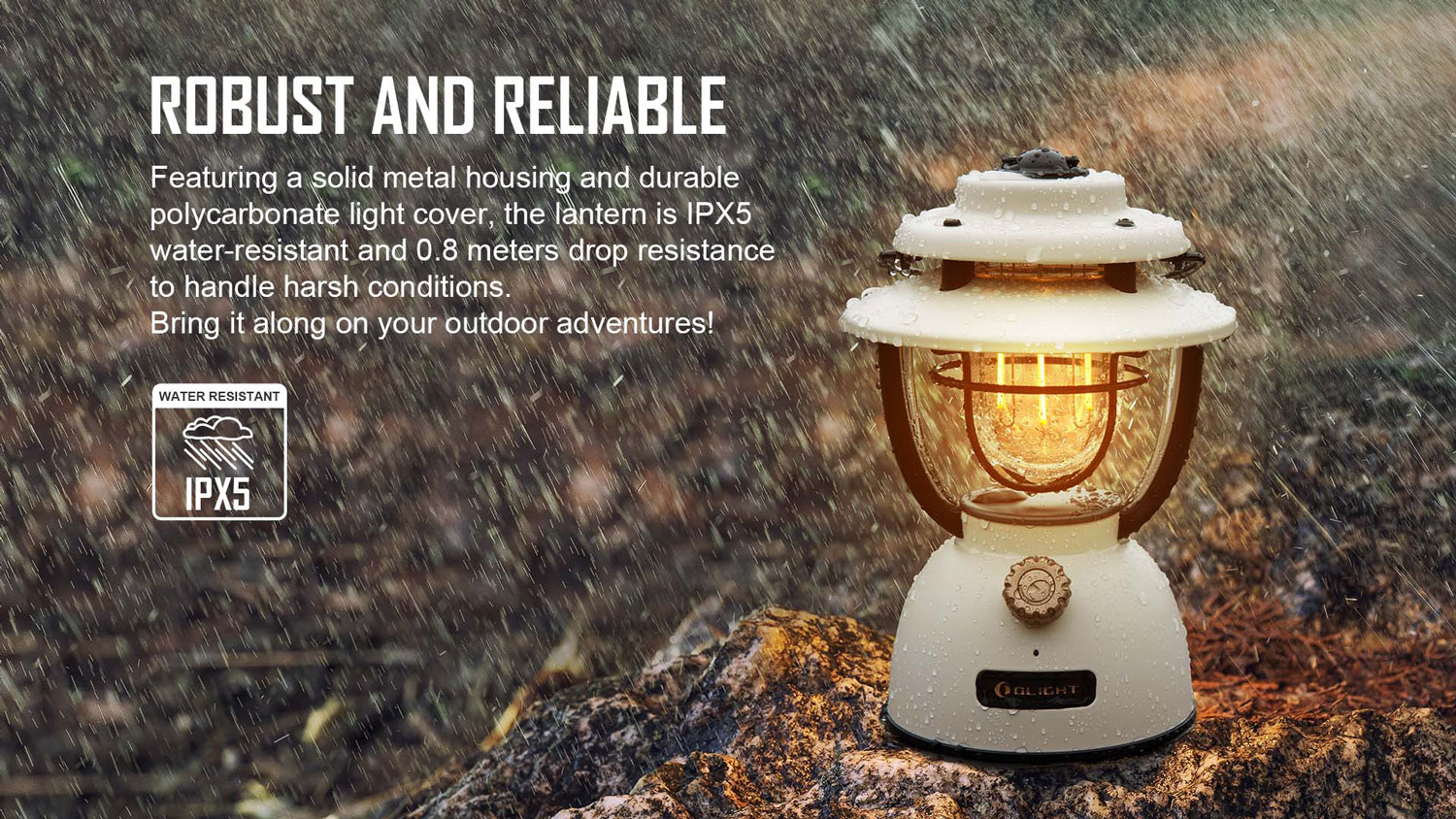 Olight OLantern Classic 2 Lite Lantern, Clay Beige, 240 Max Lumens ...