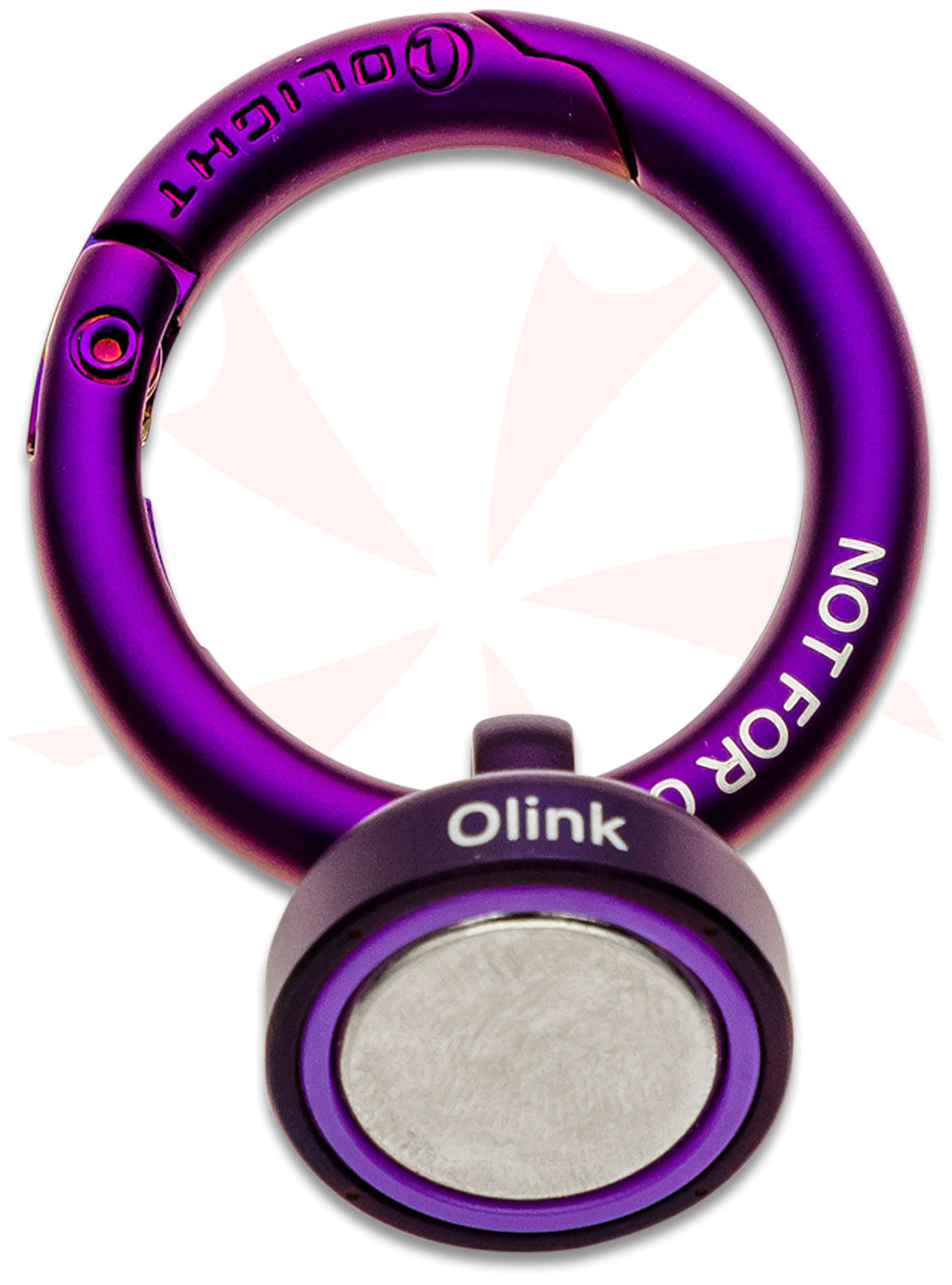 Olight OLink Magnetic Keychain Adapter for Olight Flashlights, Purple ...