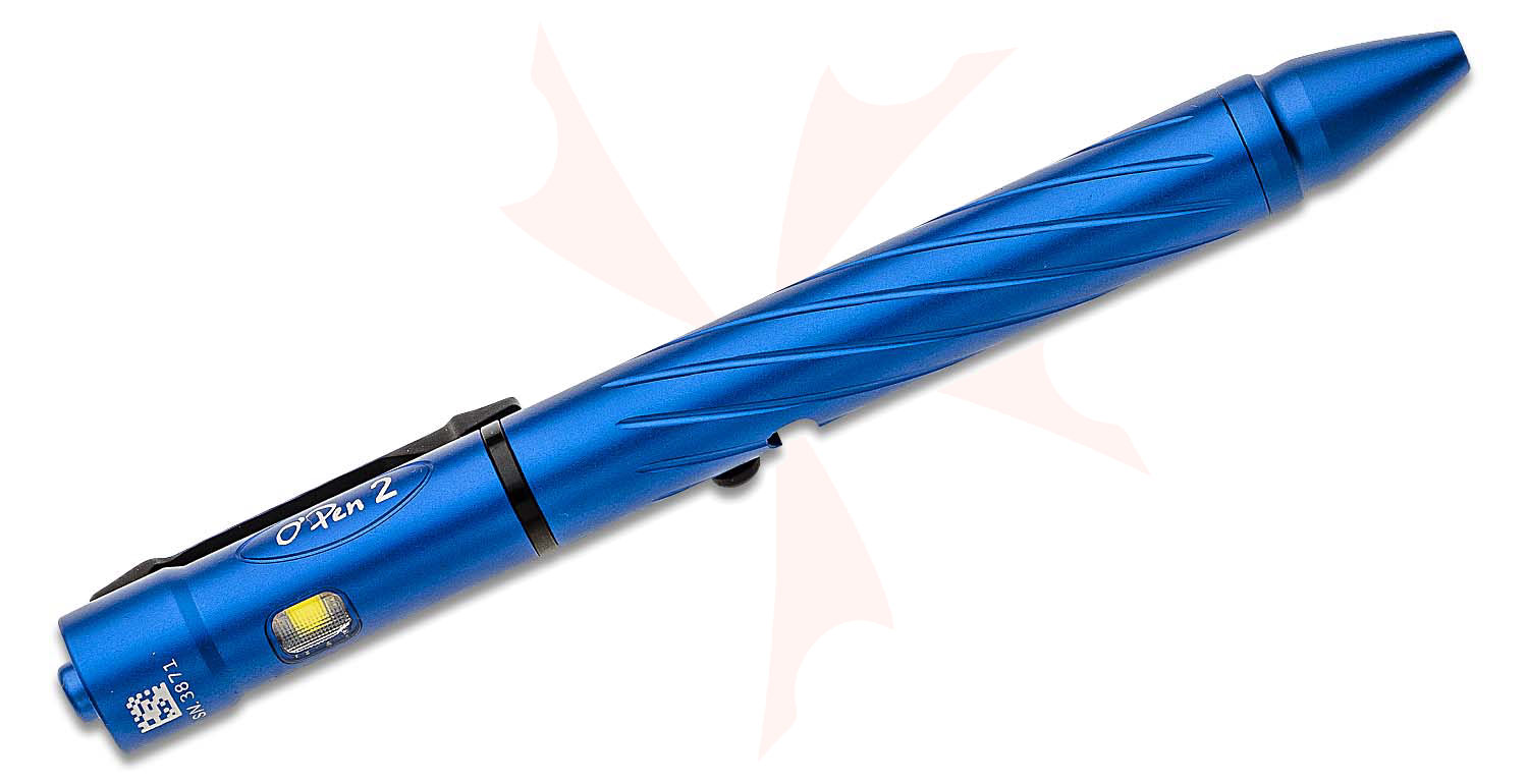 Olight O'Pen 2 Pen with Integrated LED Flashlight, Blue, 120 Max Lumens ...