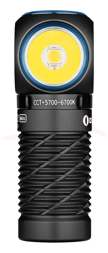 Olight Perun 2 Mini Black Right-Angle Rechargeable Cool White LED ...