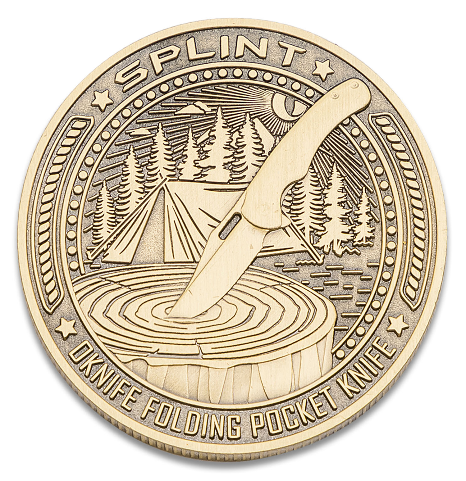 Olight Oknife Splint Flipper Knife 2.97" Stonewashed N690 Clip Point ...