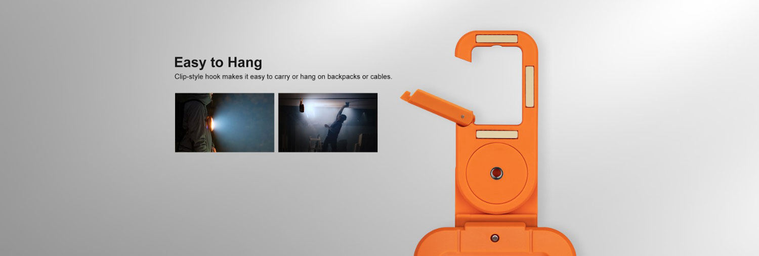 Olight Swivel Pro Max Rechargeable LED/COB Work Light, Orange, 1600 Max ...