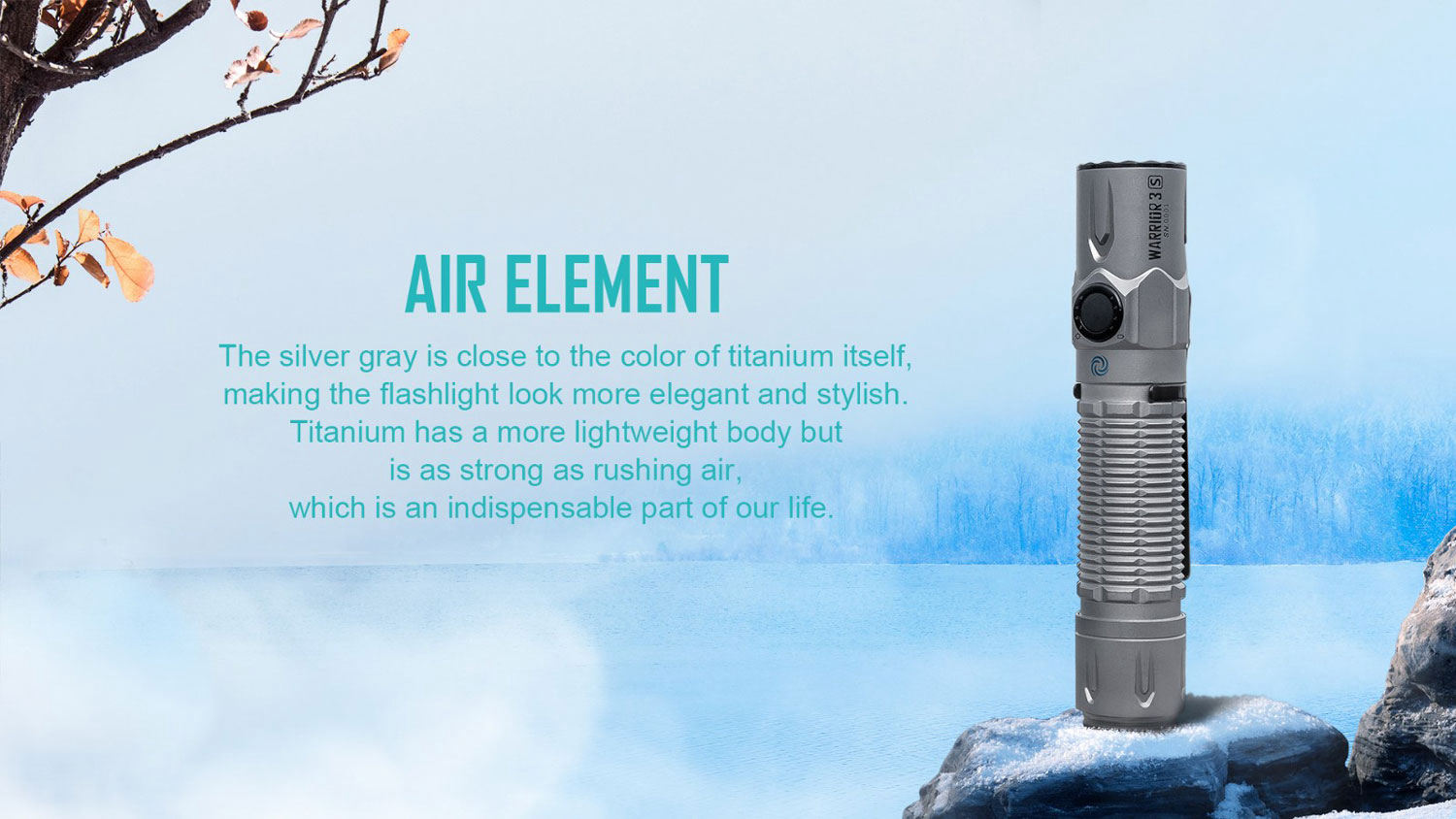 Olight Limited Edition Warrior 3S Ti Five Elements "Air" Tactical ...