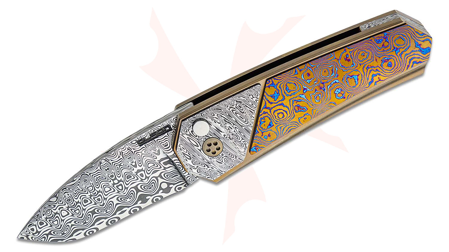 Rod Olson Custom Defiant Full-Dress Flipper Knife 2.625" Ladder ...