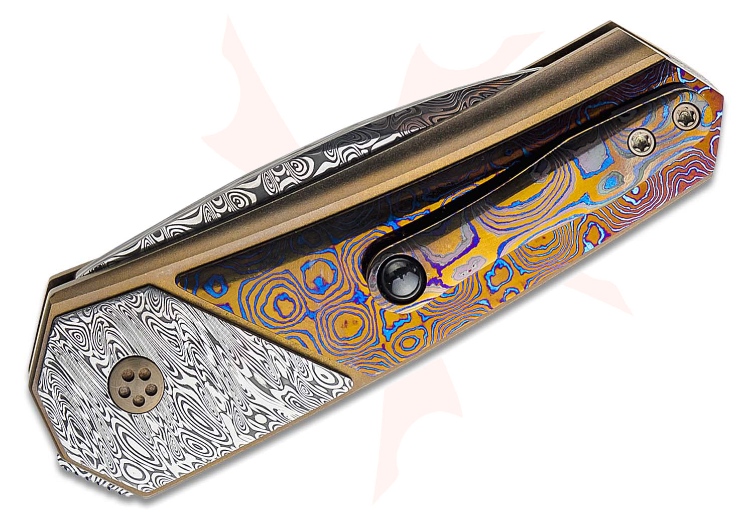 Rod Olson Custom Defiant Full-Dress Flipper Knife 2.625" Ladder ...