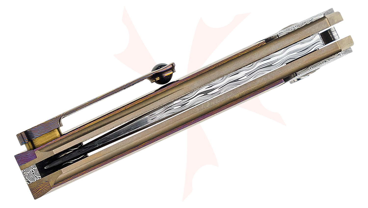 Rod Olson Custom Defiant Full-Dress Flipper Knife 2.625" Ladder ...