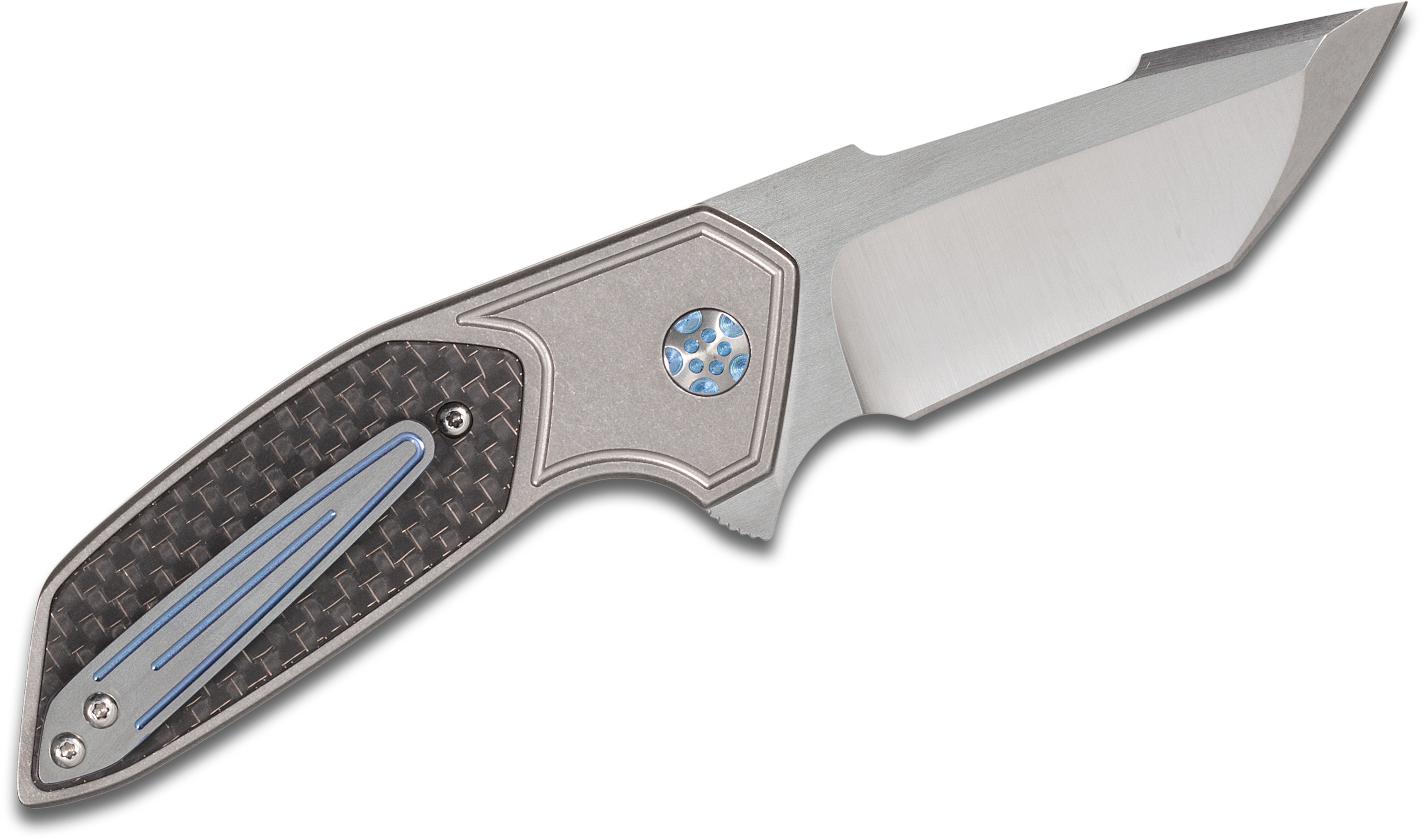 Rod Olson Custom JV Mini Redemption Flipper 2.8" Satin RWL-34 Tanto ...