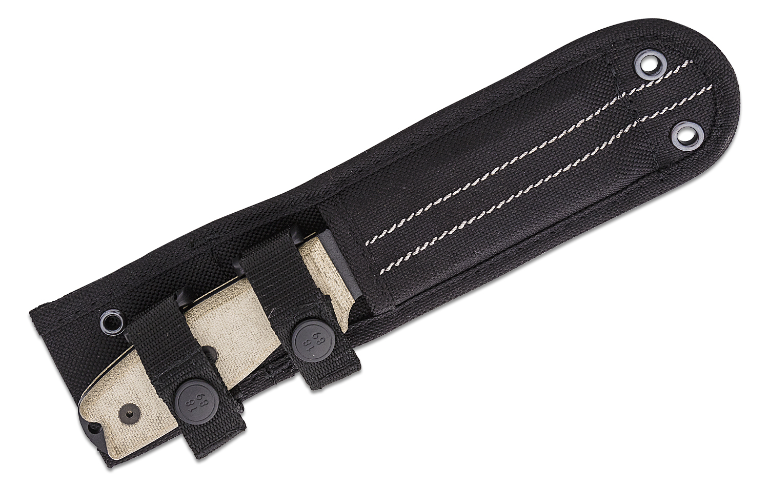 Ontario RAT-3 Utility Knife 3.75" Plain Blade, Micarta Handles, Nylon ...