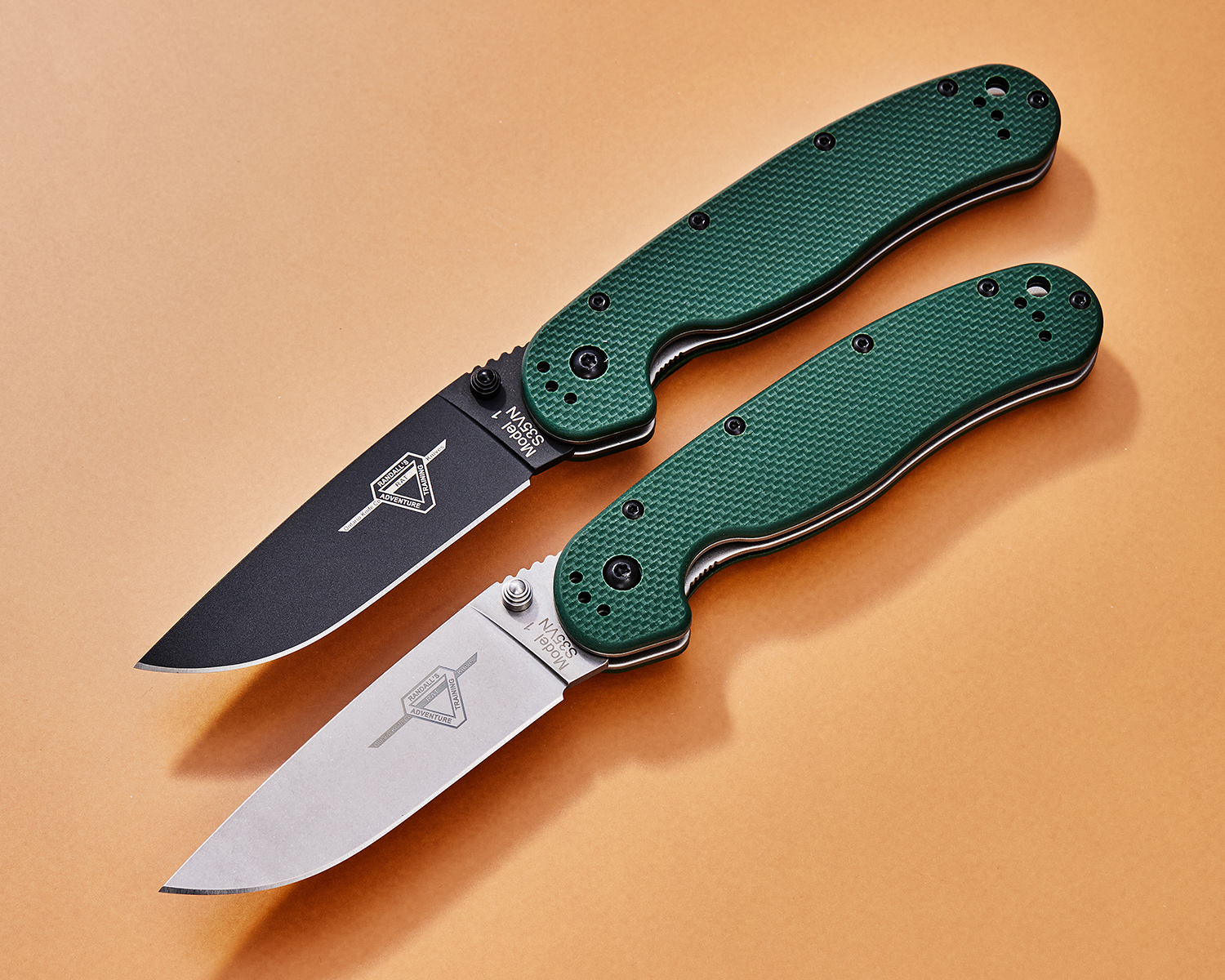 Ontario RAT Model 1 Liner Lock Folding Knife 3.6" S35VN Stonewashed ...
