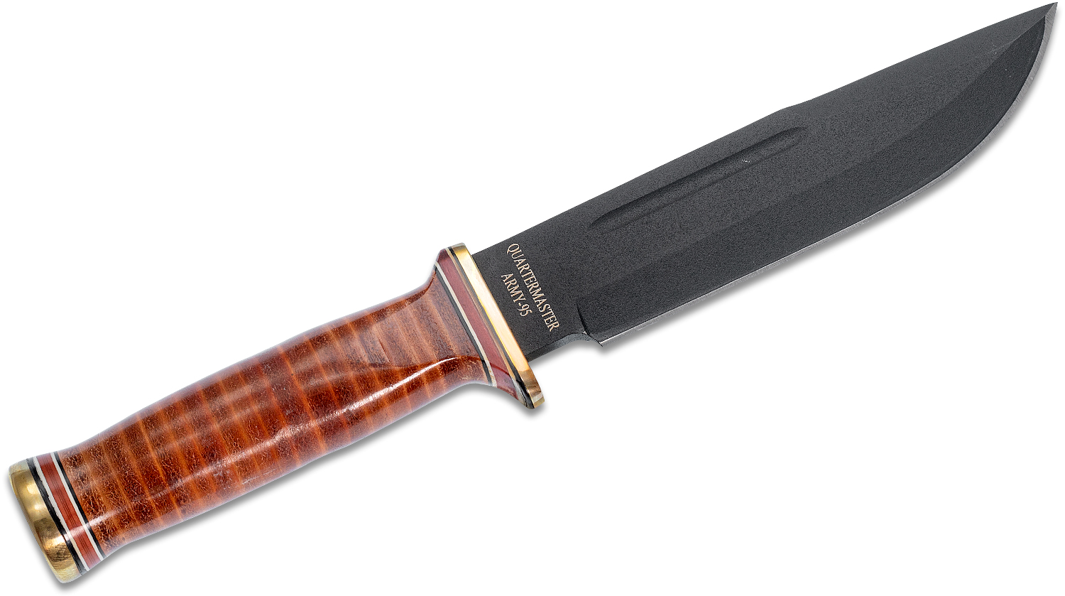 Ontario 125th Anniversary P3 US Army Quartermaster Knife 6" Black Blade ...