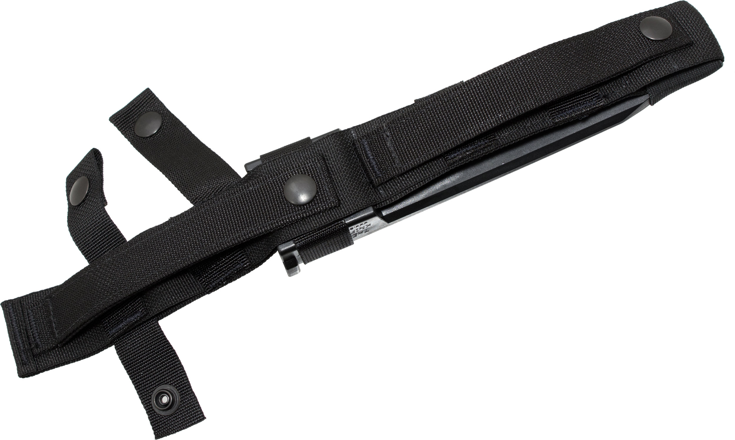 Ontario Chimera Tactical Fixed 8-1/4" Plain Sharpened Top Edge Blade ...
