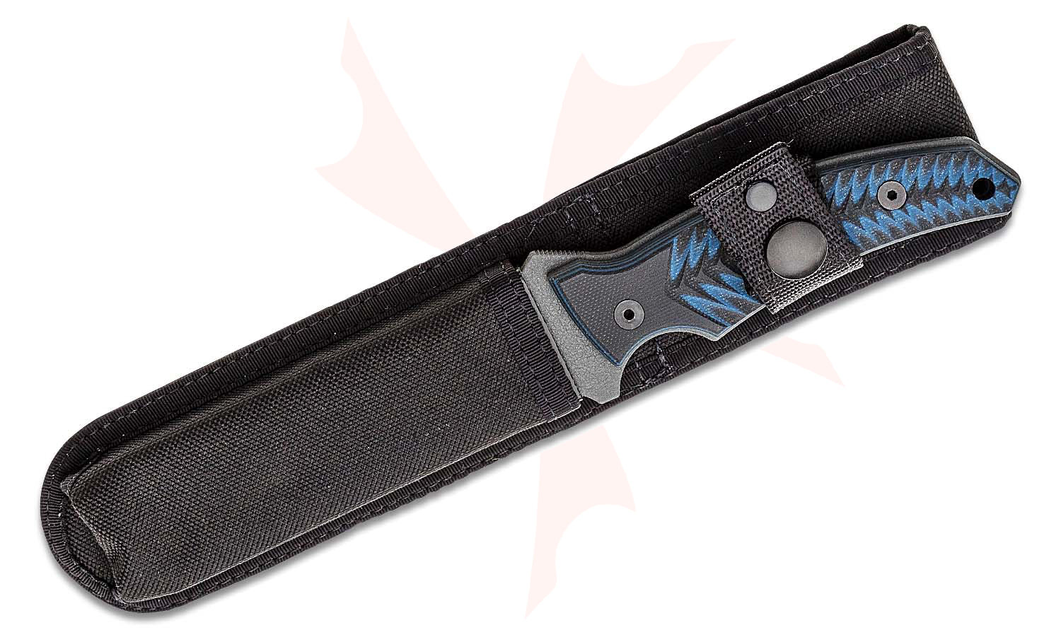 Ontario Fortune Series Morta Tactical Fixed 4" Blade, Black & Blue G10 ...