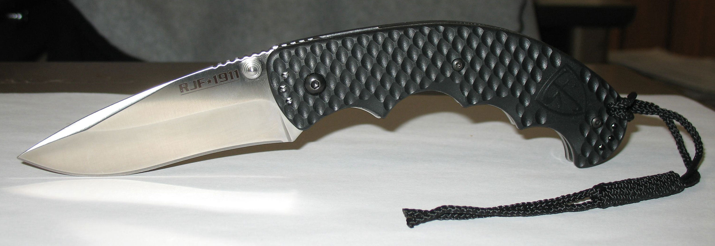 Ontario Red Jacket Firearms RJF 1911 Folding Knife 3-1/2" Blade, Black ...