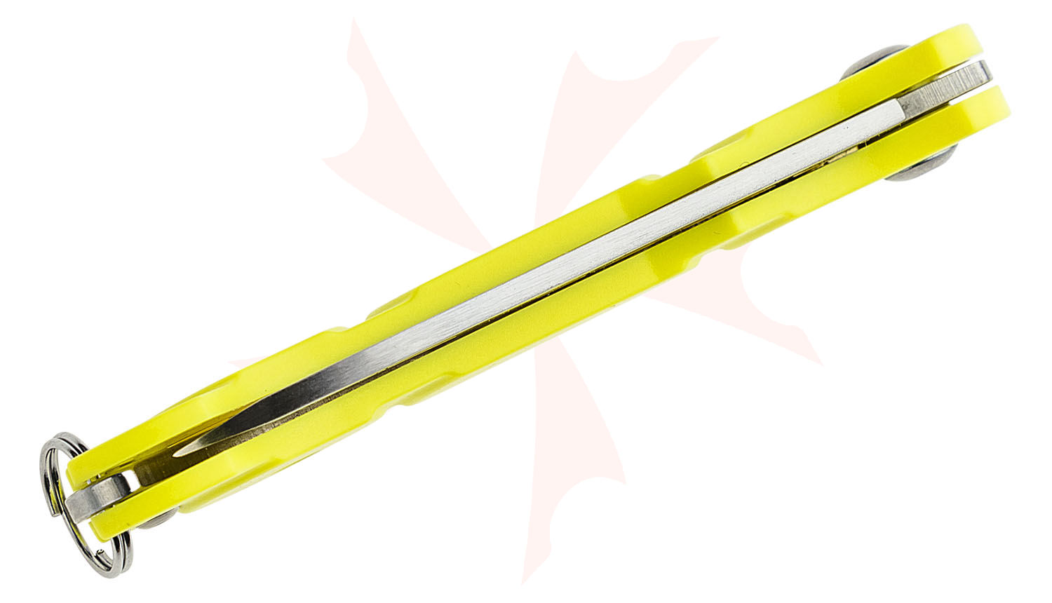 Ontario Traveler Keyring Folding Knife 2.13" Satin Plain Blade, Yellow ...