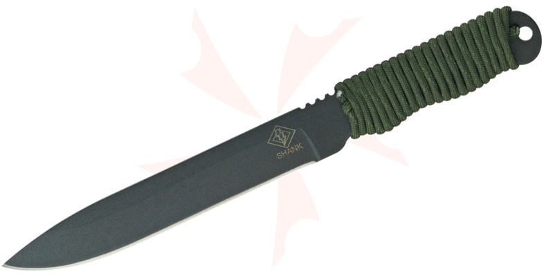 Ontario Ranger Series Shank Knife 6.5" Fixed Blade, Green Cord Wrap ...