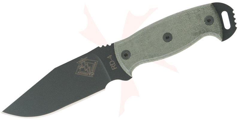 Ontario Ranger Series RD4 Ready Detachment 4.5" Plain Blade, Black ...